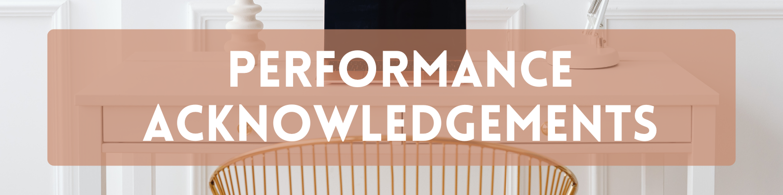 Performance Acknowledgements - ccmrwithmsthrash